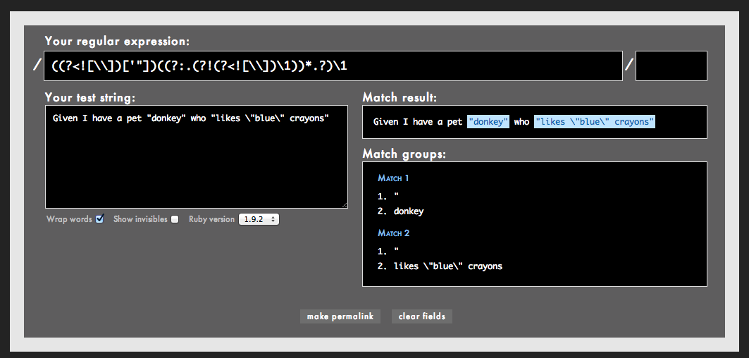 Regex for Quoted String with escapable quotes Regex for Quoted String with escapable quotes